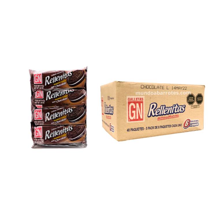Galletas GN Rellenitas 40 unidades - Mundo Abarrotes